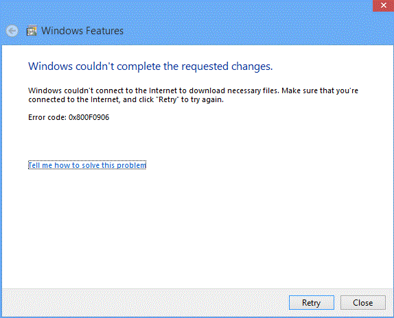 If You Experience Something Like ...: Installing .NET Framework 3.5 on ...