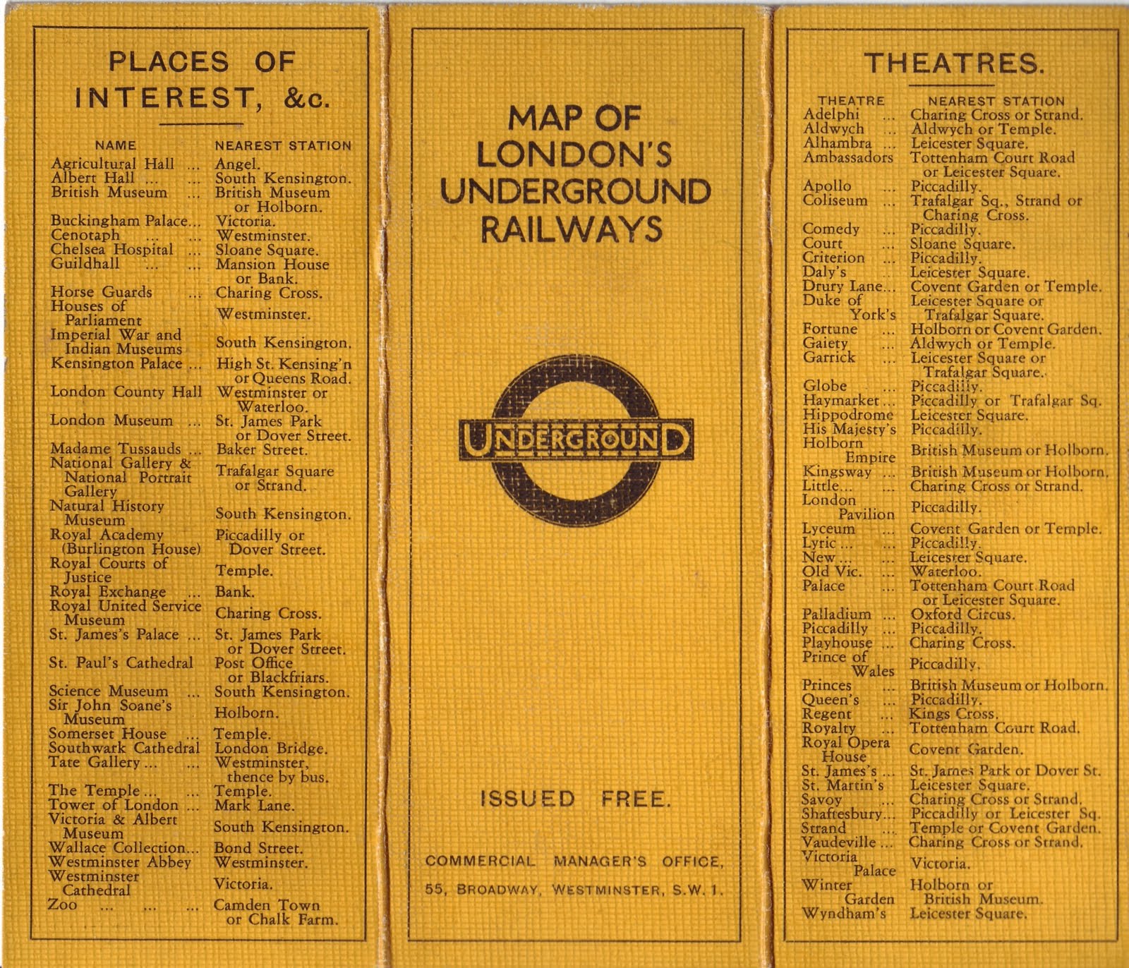 Histoire et chronologie des plans du métro de Londres: Fred H ...