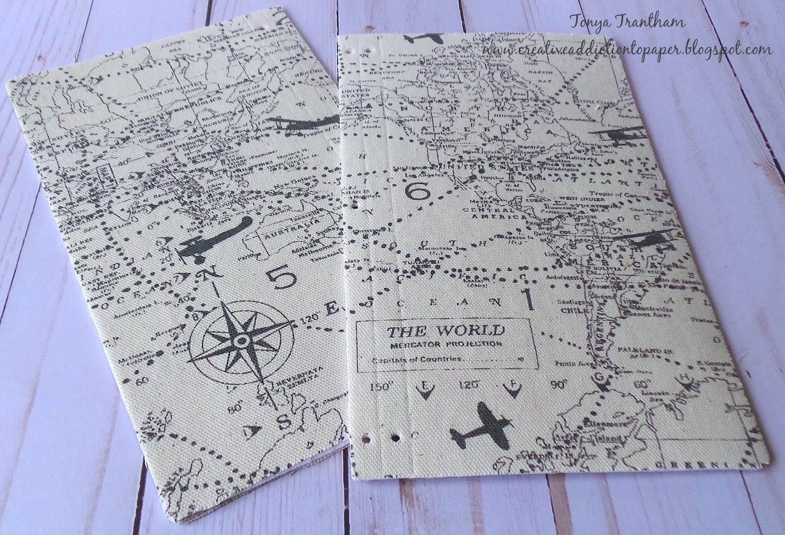 Creative Addiction to Paper: Fabric Travel Journal