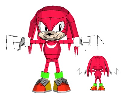 Paper & Craft: Knuckles Classic papercraft