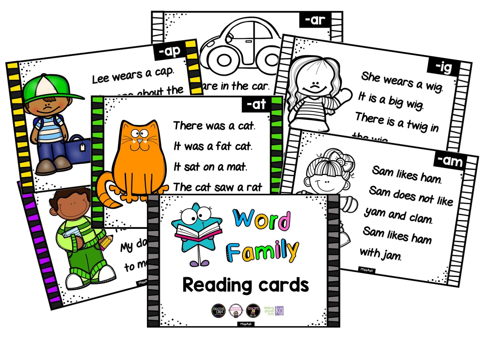 ASH THE TEACHER: WORD FAMILY READING & PENMANSHIP MODULE
