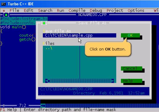 How to use Turbo C/C++