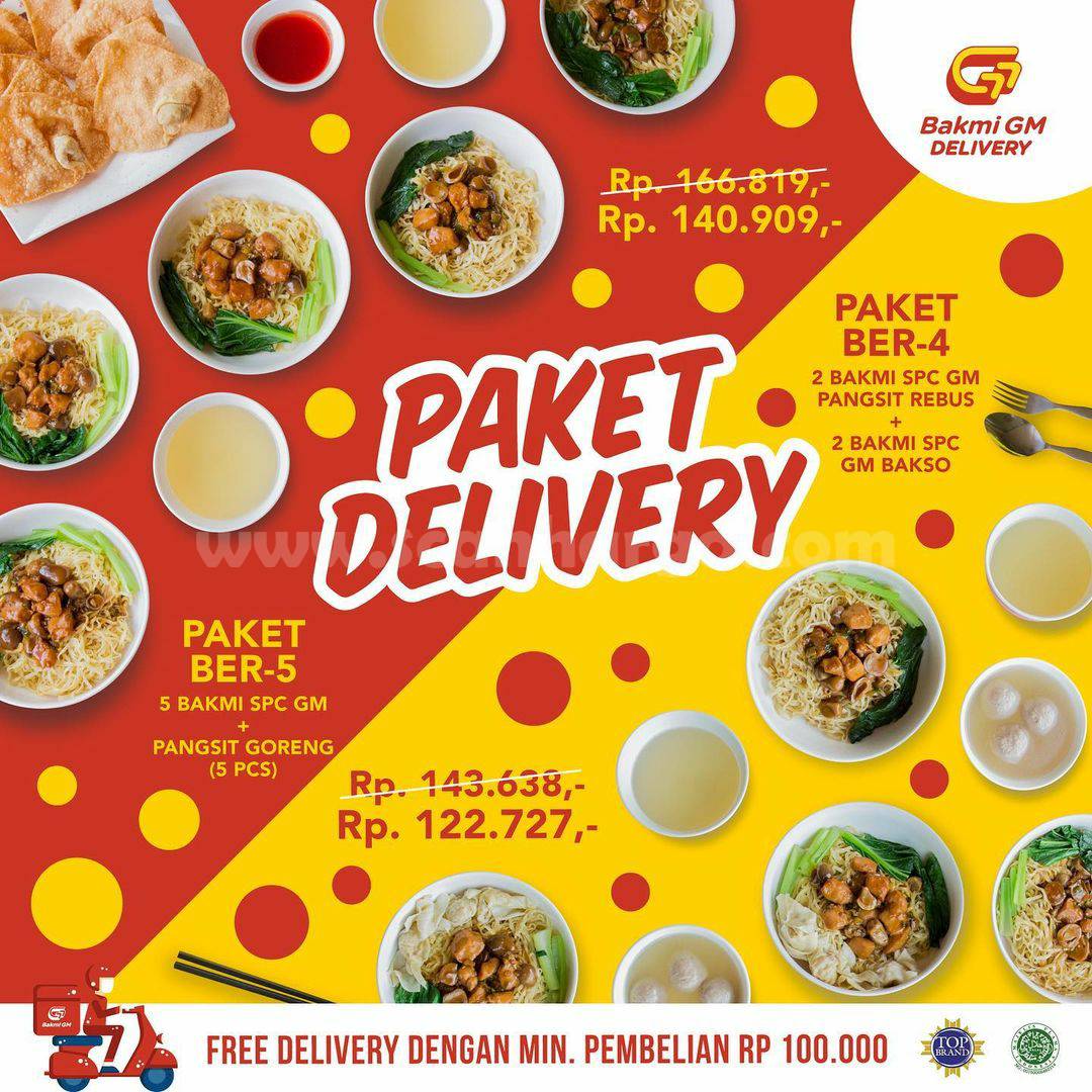 Promo BAKMI GM Paket Delivery – Harga Spesial mulai dari Rp 122K - scanharga