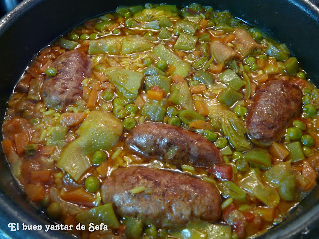 El buen yantar de Sefa: ARROZ CON LONGANIZA DE ARAGÓN
