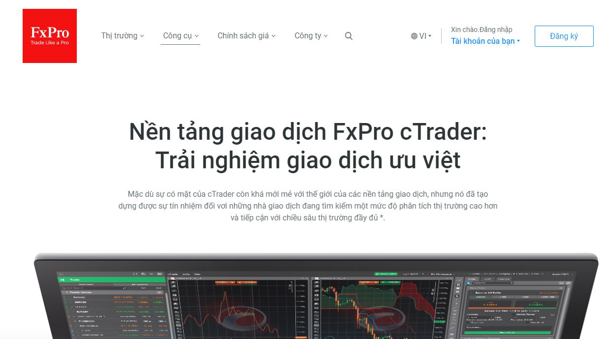 FXGO: Đánh Giá Sàn FxPro Chi Tiết Từ A đến Z