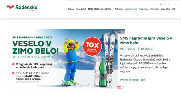 Nagradna igra Radenska : SMS nagradna igra Veselo v zimo belo ~ Nagradne-igre.net