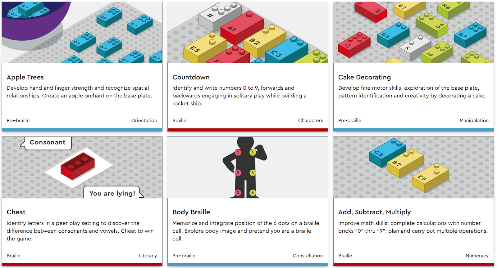 Free LEGO® Braille bricks released by The LEGO Foundation | New Elementary: LEGO® parts, sets ...