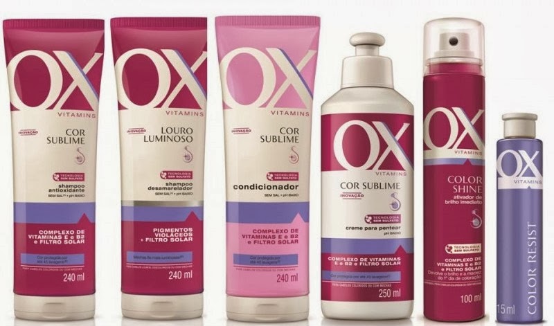 Variedades: Nova linha OX Vitamins Cor Sublime - Cor protegida e ...