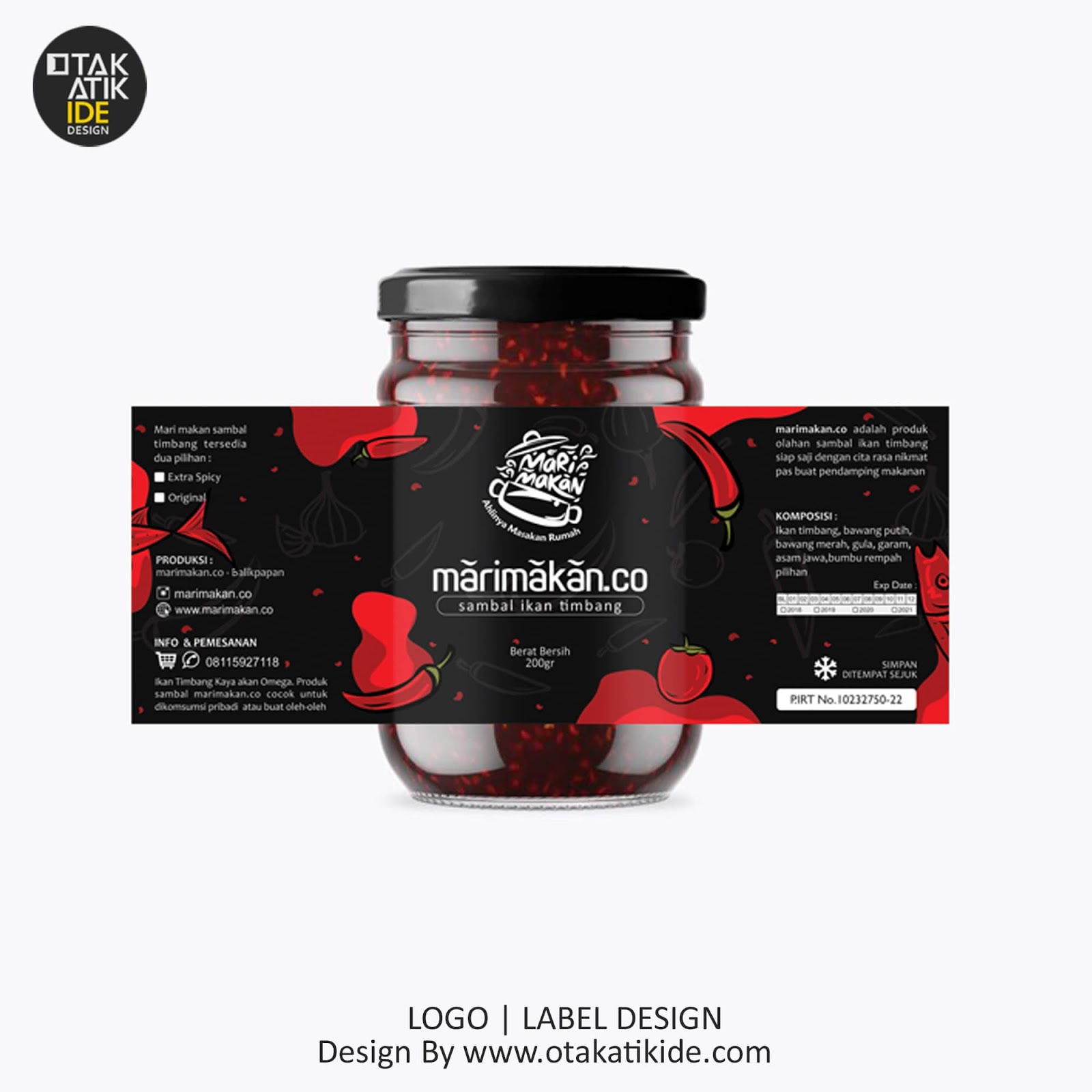 Jasa Desain Label Produk Sambal - Otakatikide | Jasa Desain Logo, Jasa ... Jasa Desain Label Produk Sambal - Otakatikide | Jasa Desain Logo, Jasa ...