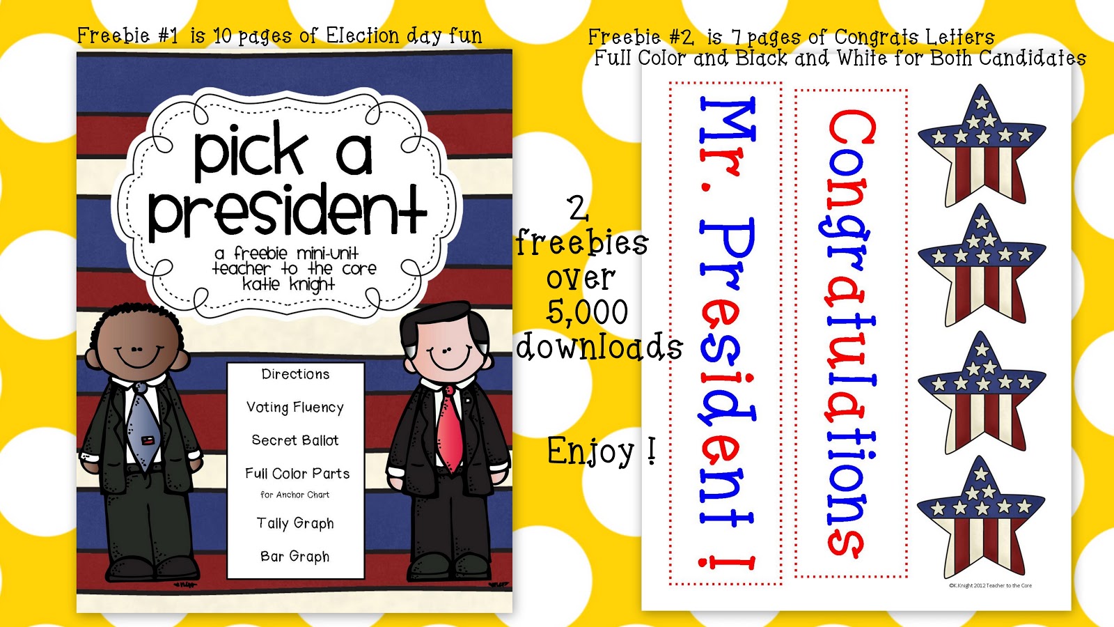 Election freebie #2 | Teacher to the Core