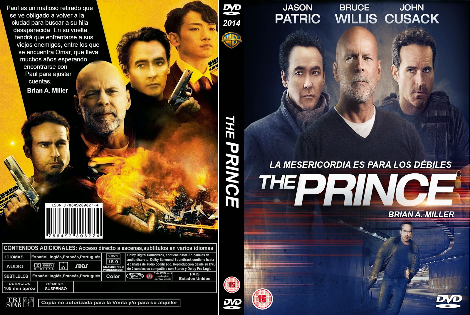 PB | DVD Cover / Caratula FREE: THE PRINCE - DVD COVER 2014 ESPAÑOL (*)