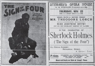 Markings: Theodore Lorch as Sherlock Holmes ( on stage 1906 - 10 )