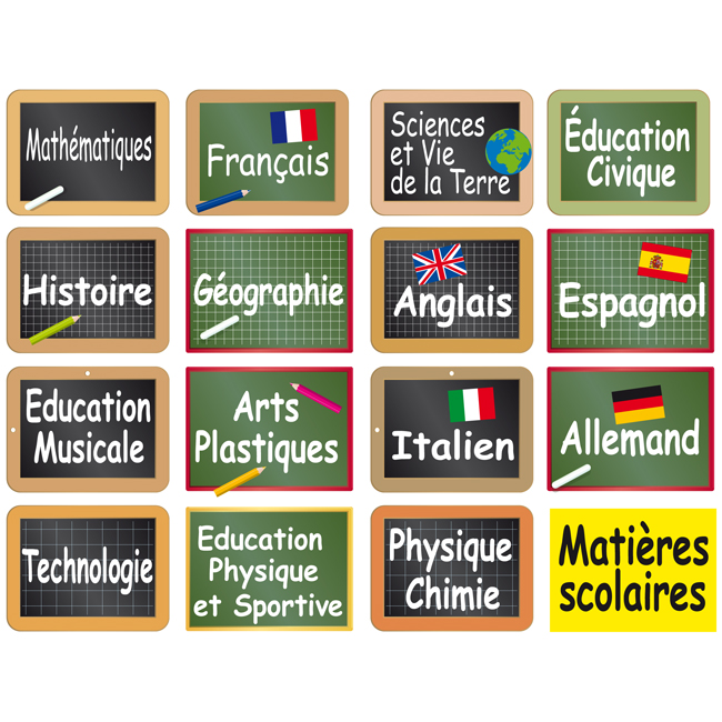 LES MATIÈRES SCOLAIRES - przedmioty szkolne