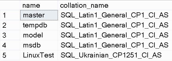 SQL Server Techniques: SQL Server on Linux. How "set-collation" works.