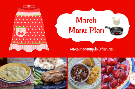 March Menu - Menu Plan Monthly — Mommy's Kitchen