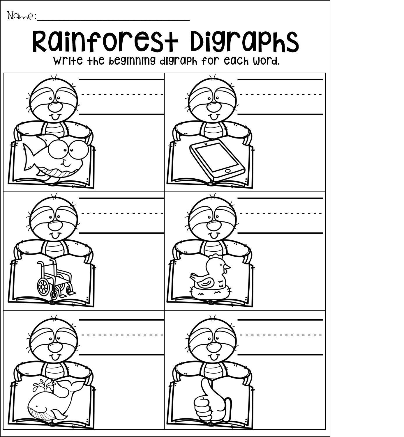 Rainforest ELA Unit for Kindergarten and 1st Grade | Busy Hands and Minds