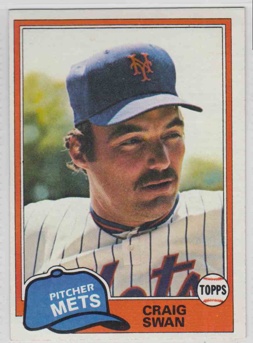 Baseball Cards Come to Life!: 1981 Topps Craig Swan