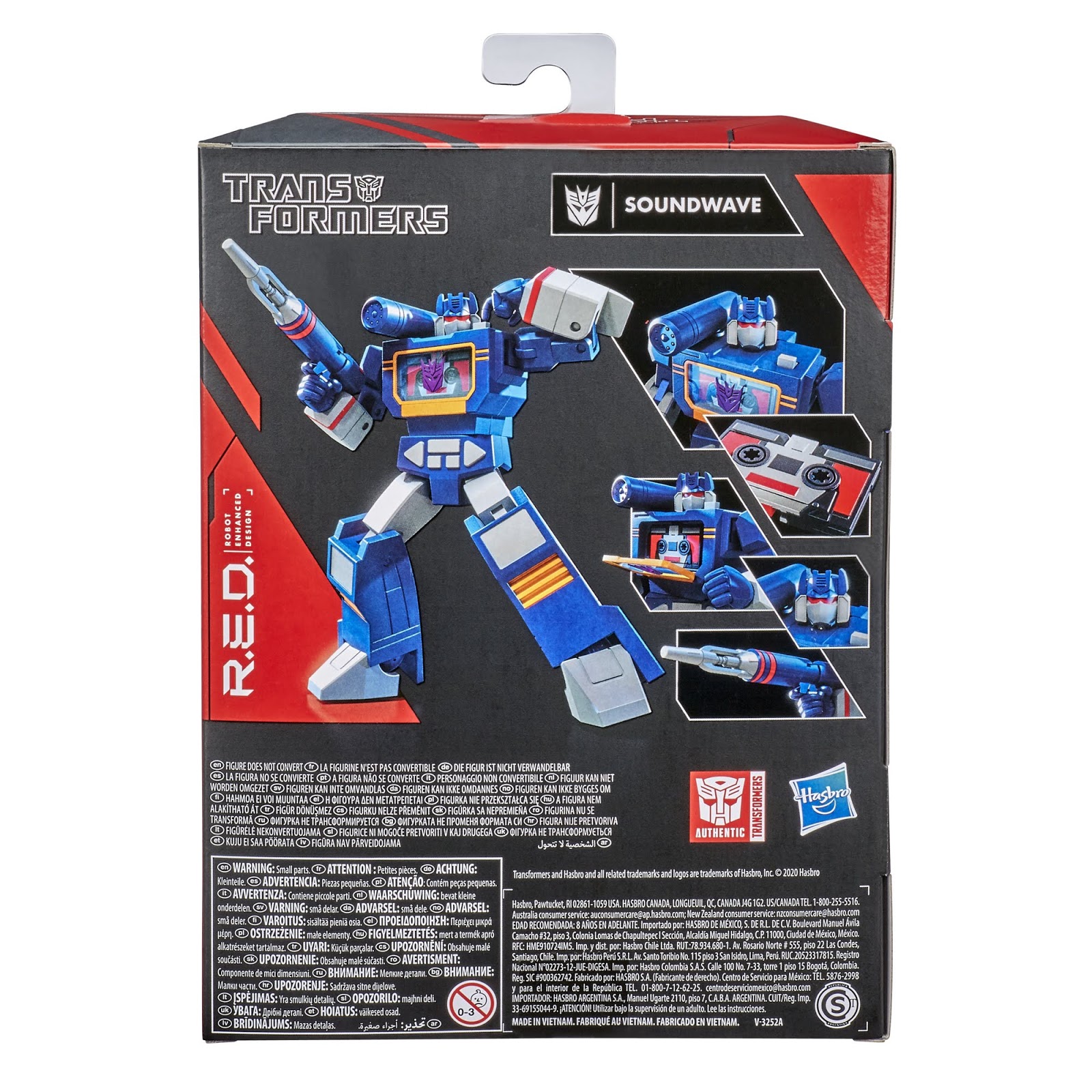 Transformers Red Soundwave and packaging non transformable figures by ...