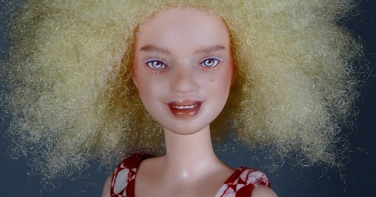 OOAK -Moja pasja: Barbie Fashionistas Albino OOAK doll... :)