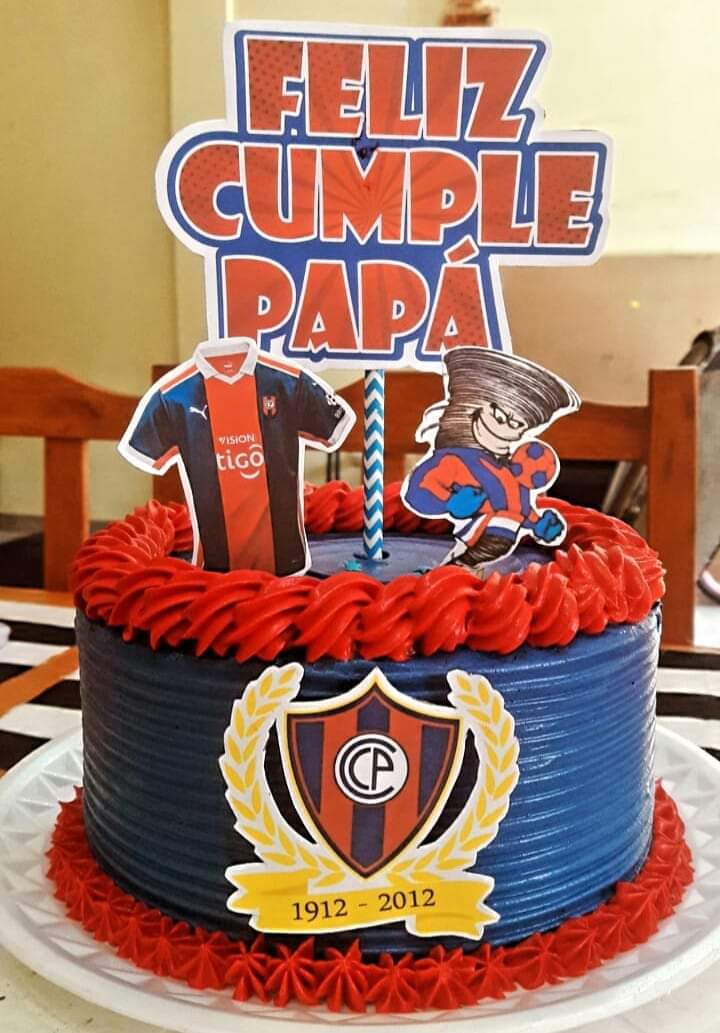 Topper imprimible Cerro Porteño Paraguay Topper imprimible Cerro Porteño Paraguay