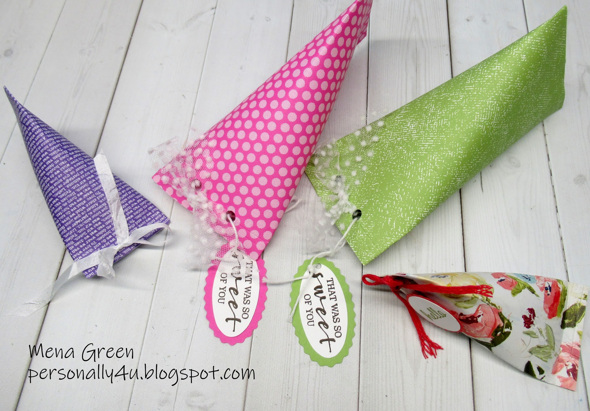 Personally Yours: Sour Cream Container Party Favors