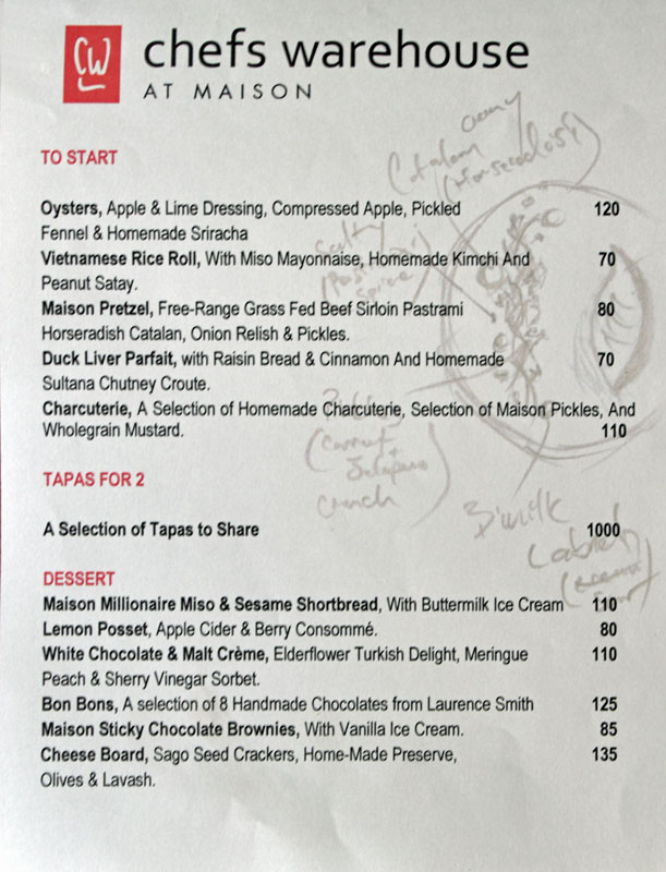 .: Franschhoek Visit - Chefs Warehouse at Maison