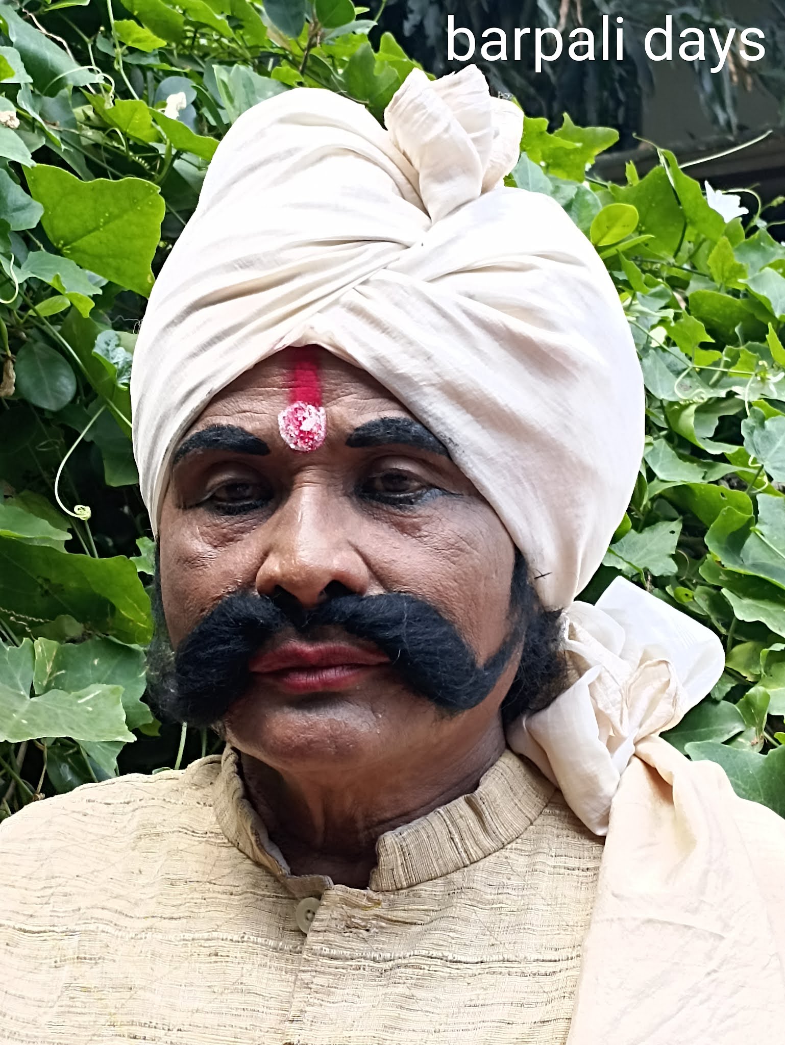 Bhubana Bhoi : Adorning the costume of Veer Surendra Sai - The Barpali Days