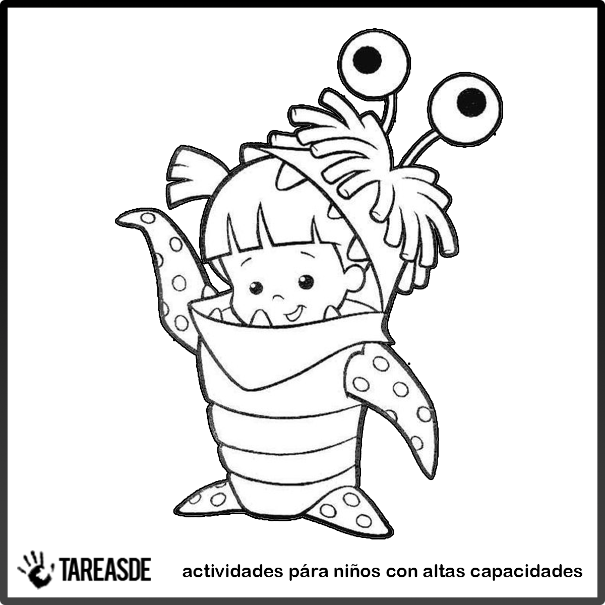 Dibujo de boo monster inc para colorear e imprimir - Imagenes de Amor ...
