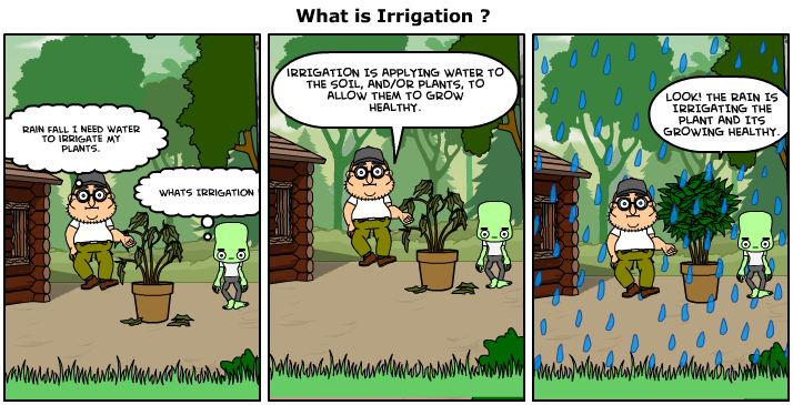 Irrigation for Dummies : Comic - What is Irrigation?