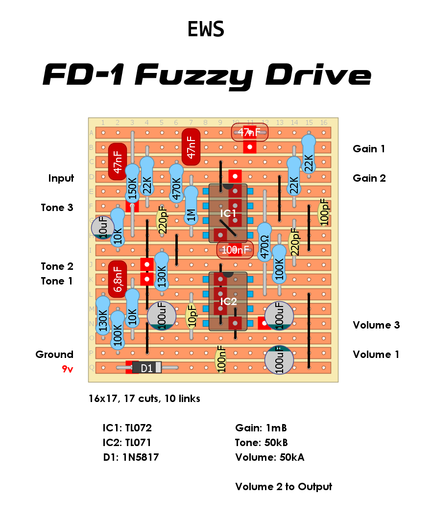 Dirtbox Layouts: EWS FD-1 Fuzzy Drive