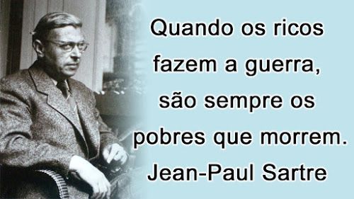Sulinha Cidad3: Jean-Paul Sartre, filósofo e Escritor francês.