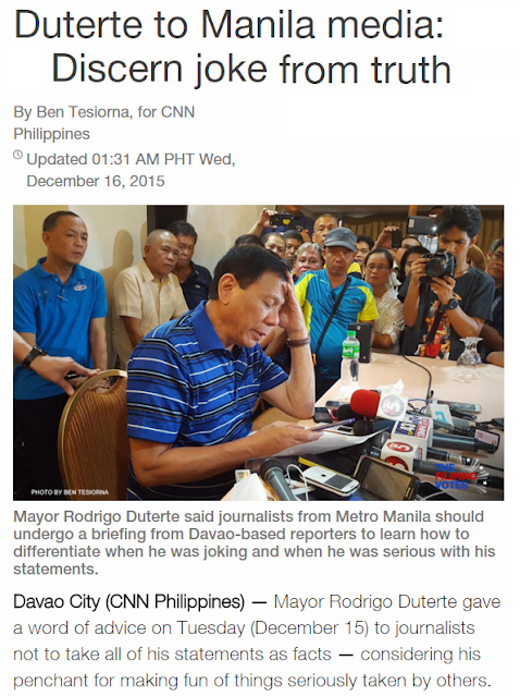 "No More Algebra" - Says Presidential Candidate Duterte