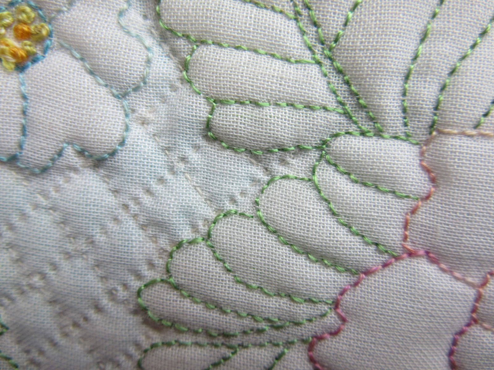 Queenie's Needlework: Sunday Stitch School - Lesson 2: Back Stitch