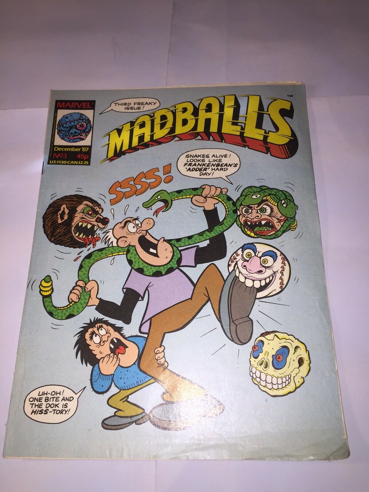 Boys Adventure Comics: Marvel UK's Madballs comic