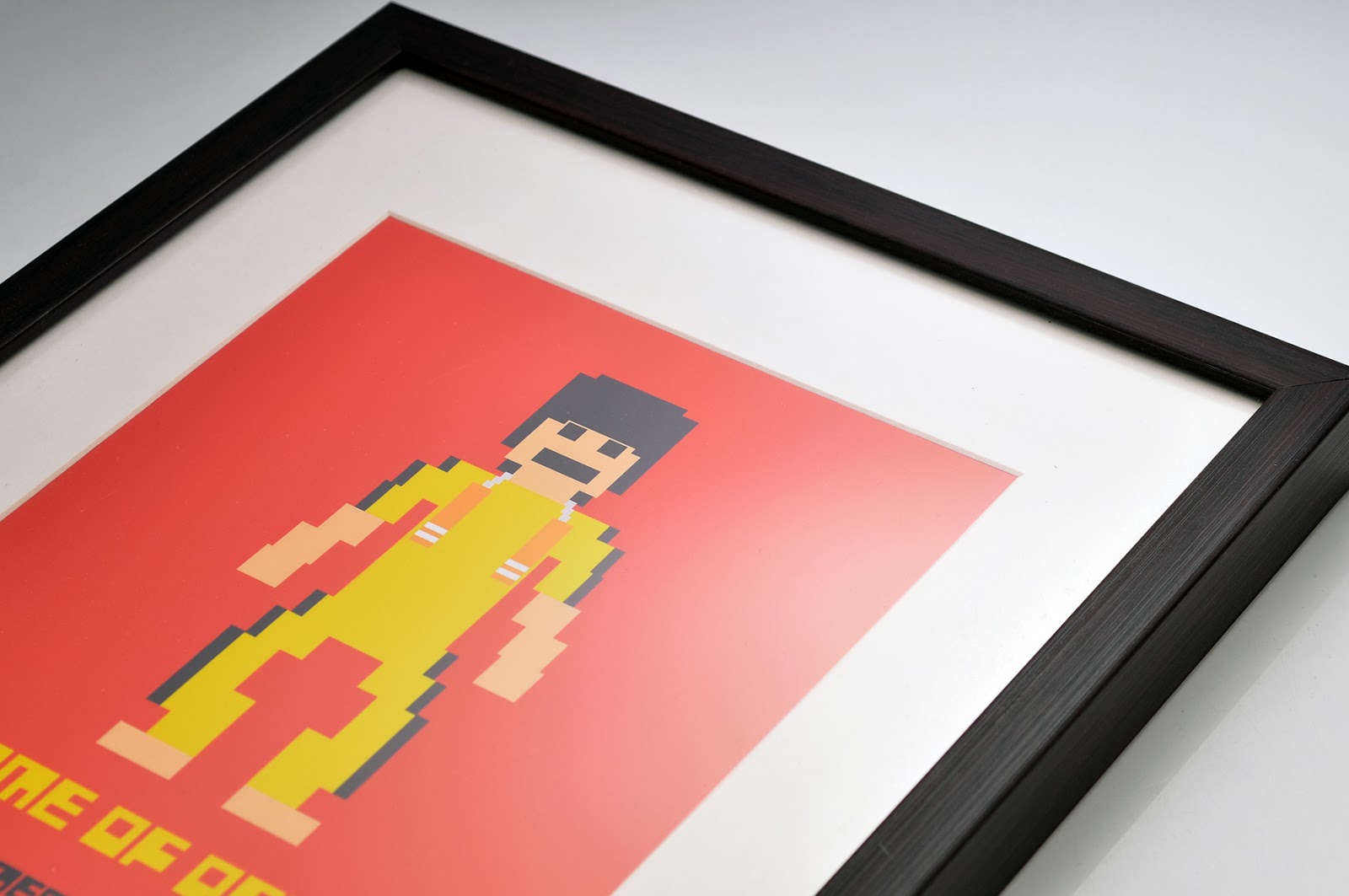 TOTO Workshop: In Memory of Bruce Lee Pixel Design Project Wall Art Print
