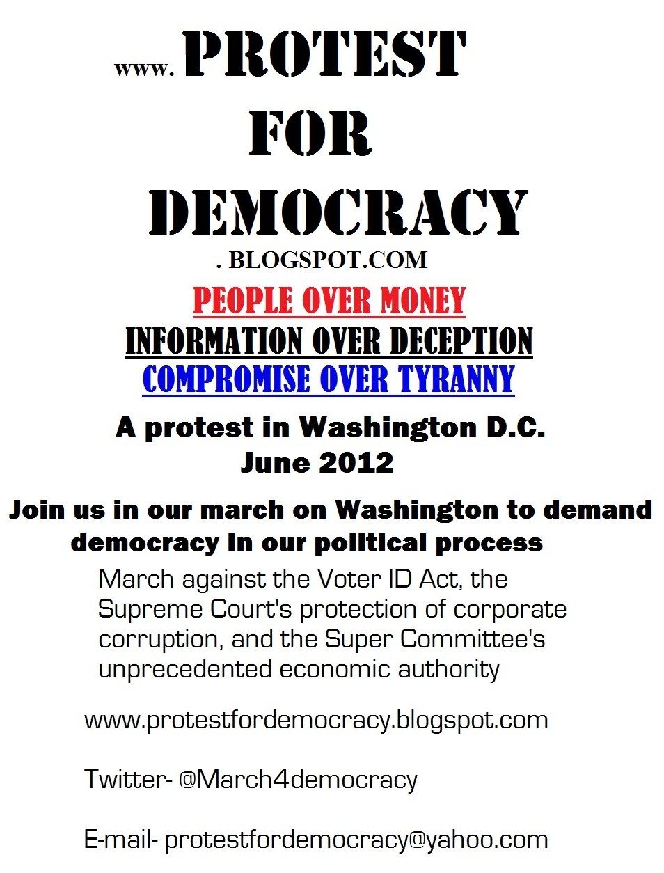 Protest for Democracy