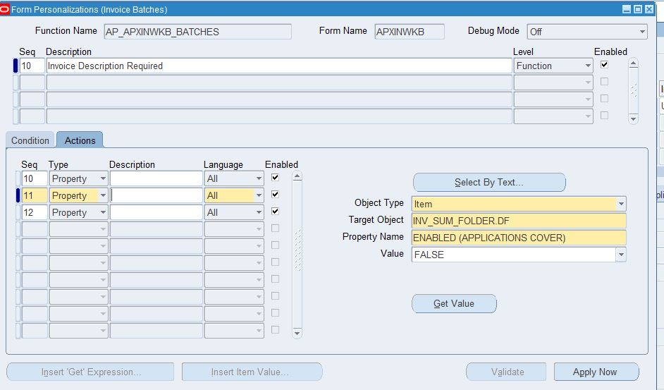 Oracle Applications Blog Disable Dff Using Form Personalization