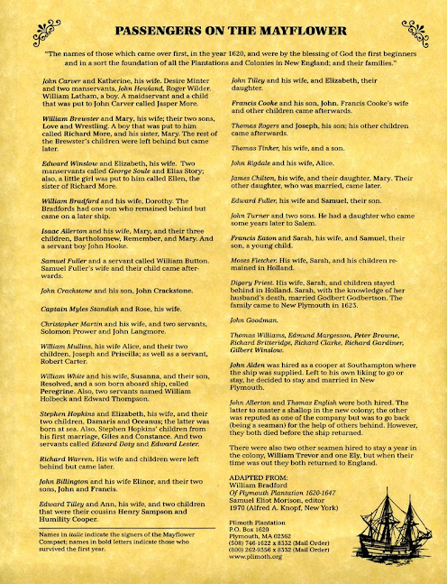 Local History Matters: 400th Anniversary of the Mayflower Voyage