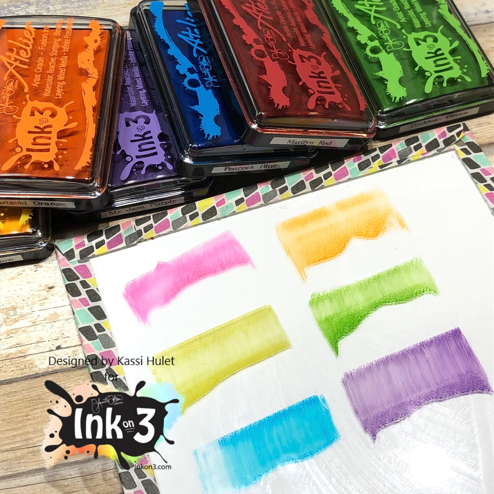 Inkon3: Birthday Candles with Atelier inks