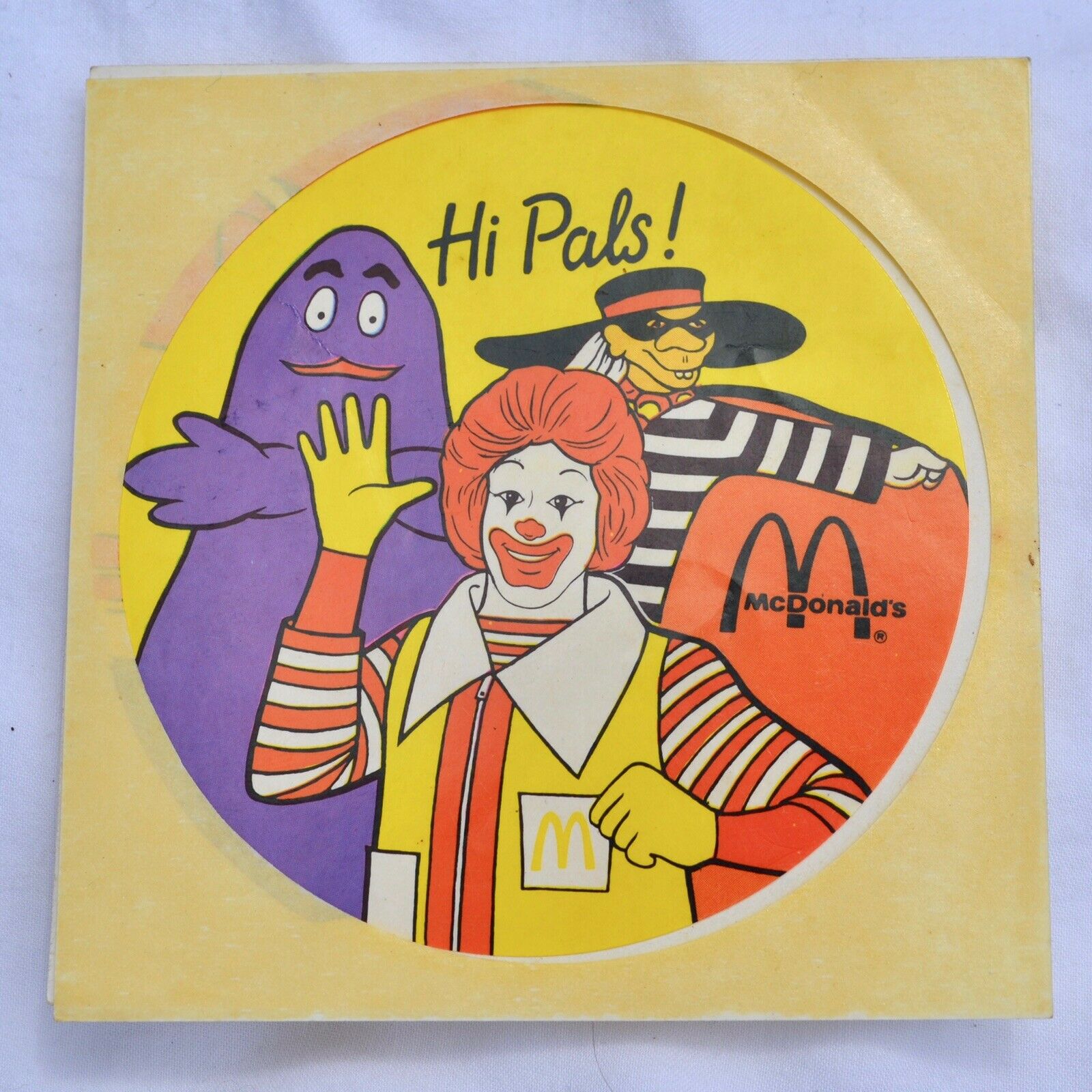 New tab and window shopper: Vintage Mcdonalds Sticker