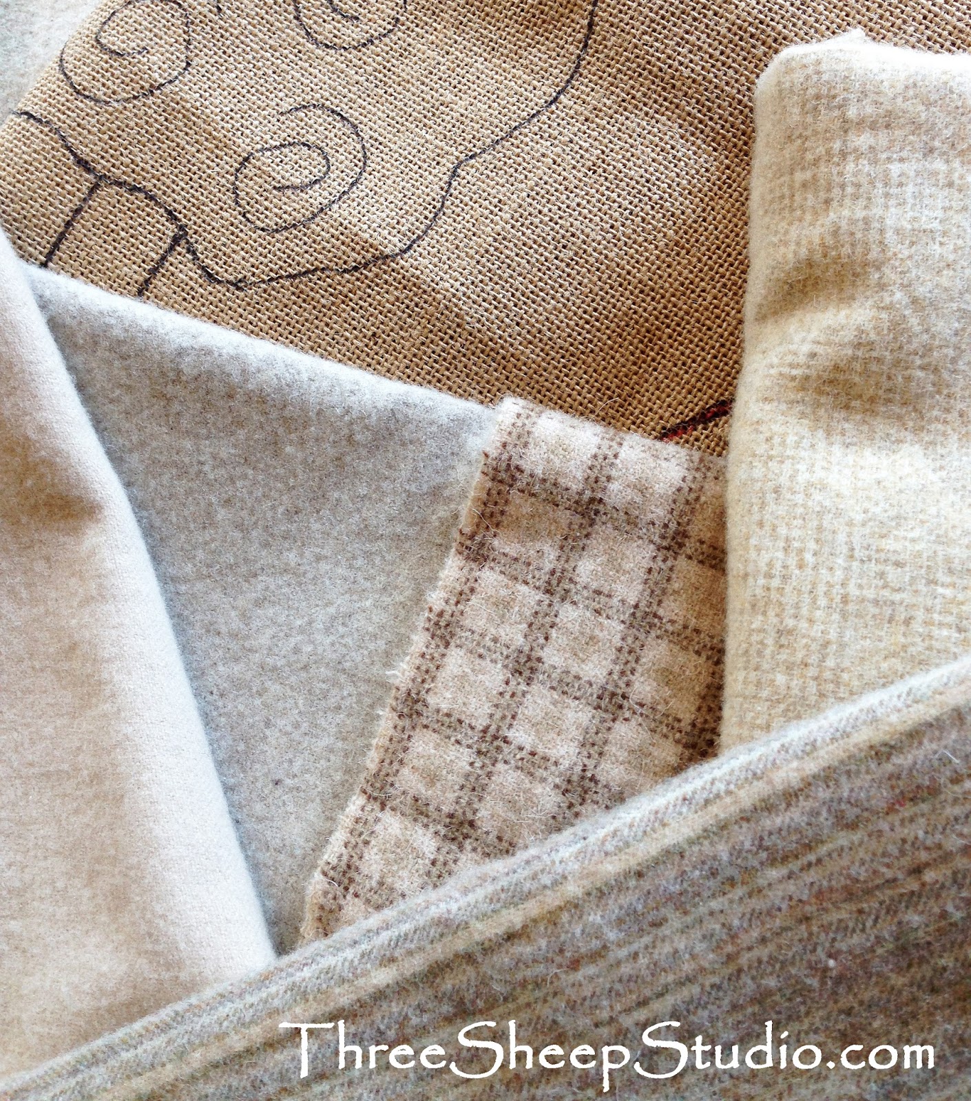 Three Sheep Studio: Scraps, Snippets And Wool Strips...