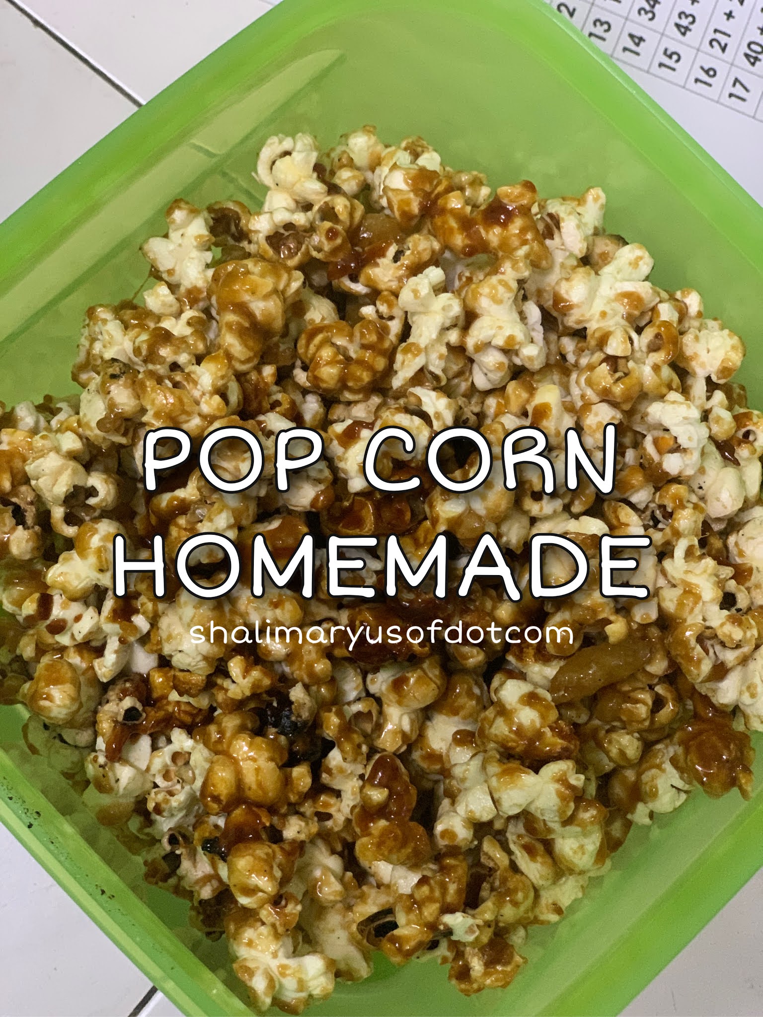Cara Buat Pop Corn Sendiri Di Rumah