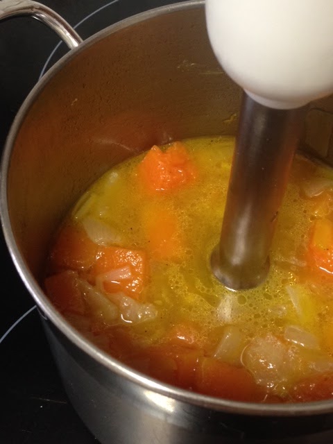 Blue Cuisine: Puré de calabaza al curry