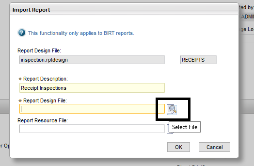 Import Re Import A Modified Birt Report Ibm Maximo Ibm Maximo Implementation And Configurations