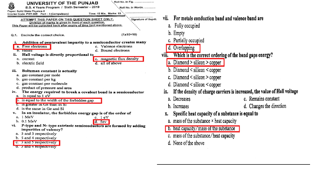 MHA Physicist (Physics By MHA): 6th semester solved past papers