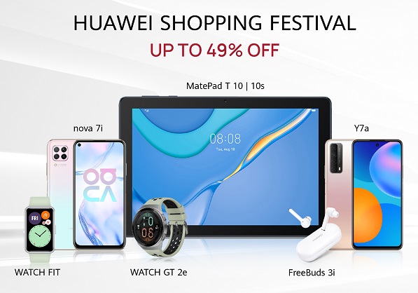 HUAWEI Shopping Festival offering up to 49% Discount on the Latest ...