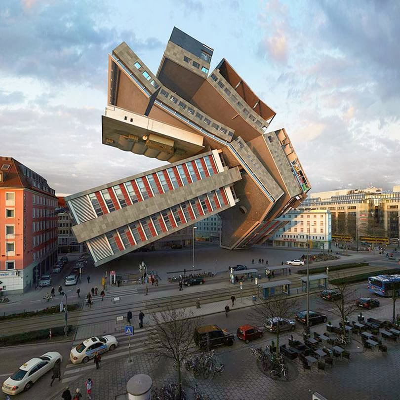 Building in munich re-imagined in 88 ways | Victor Enrich