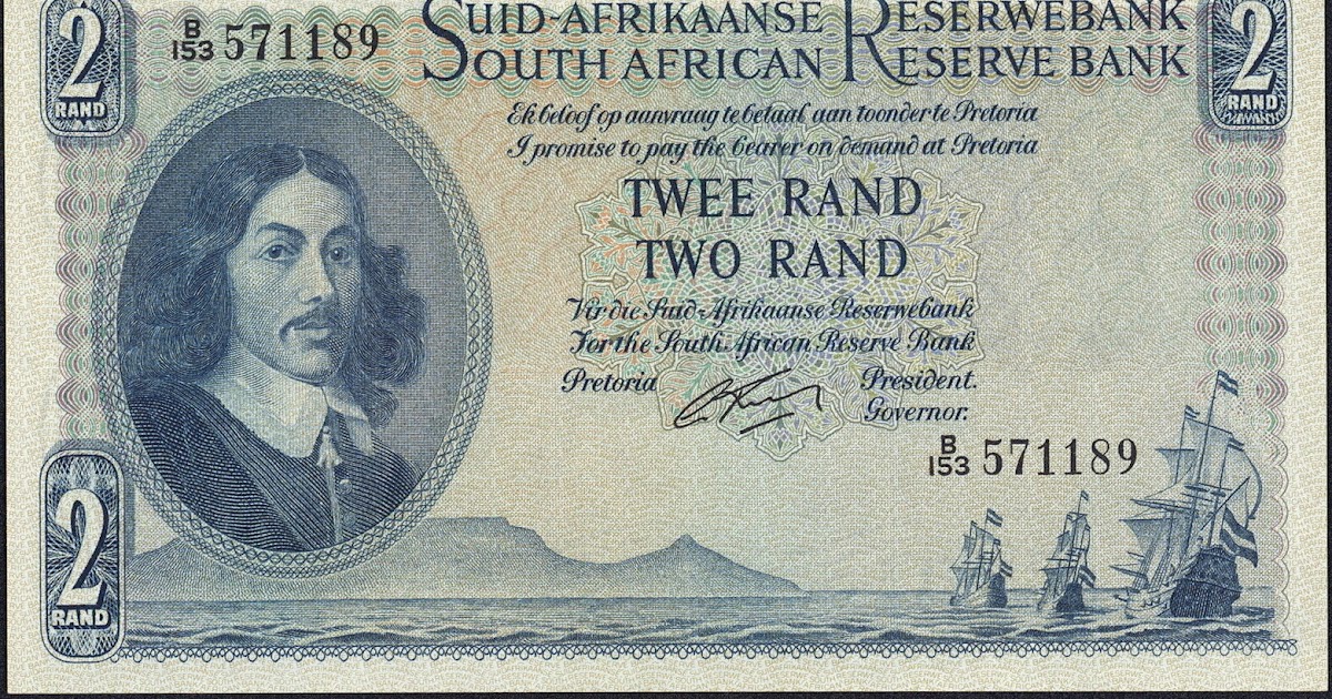 My Currency Collection: South African Currency 2 Rand banknote 1965 Jan ...