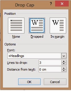 Cara Mengatur Drop Cap pada dokumen Microsoft Office Word - Fungsi dan ...