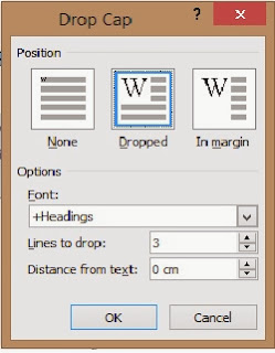 Cara Mengatur Drop Cap pada dokumen Microsoft Office Word - Fungsi dan ...